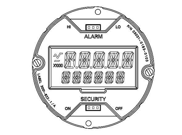 로즈마운트 03031-0193-0103 3051 1151 압력 송신기에 대한 LCD 미터 디스플레이