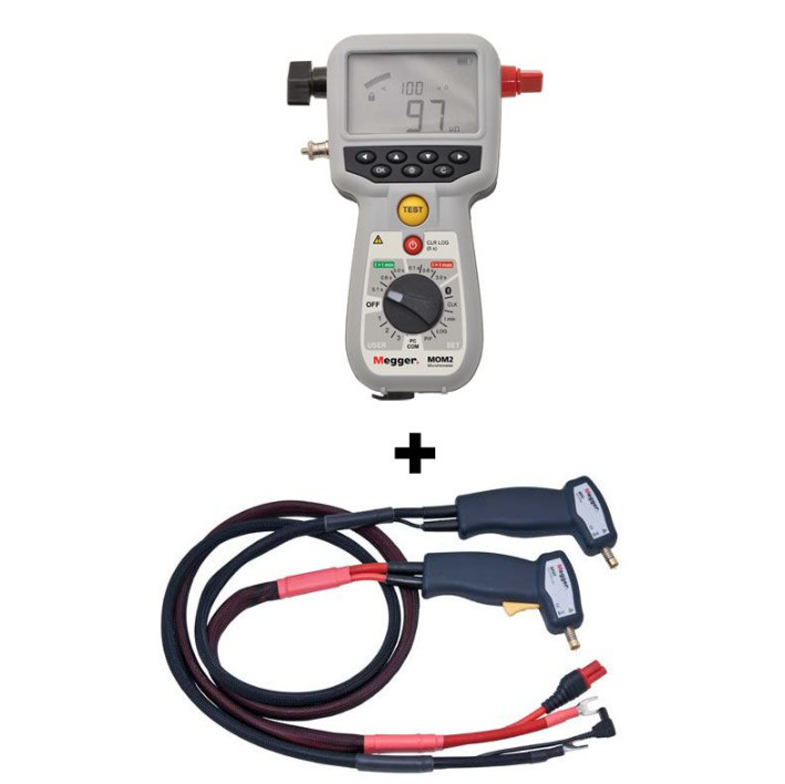 메거 MOM2 휴대용 200A 마이크로 오흐미터 초전도장 방출 출력 유형